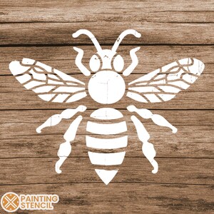 Bumble Bee Stencil, Wall Bee Stencil, Bee Stencil, Honeycomb Reusable Stencil, Natural Honey ...