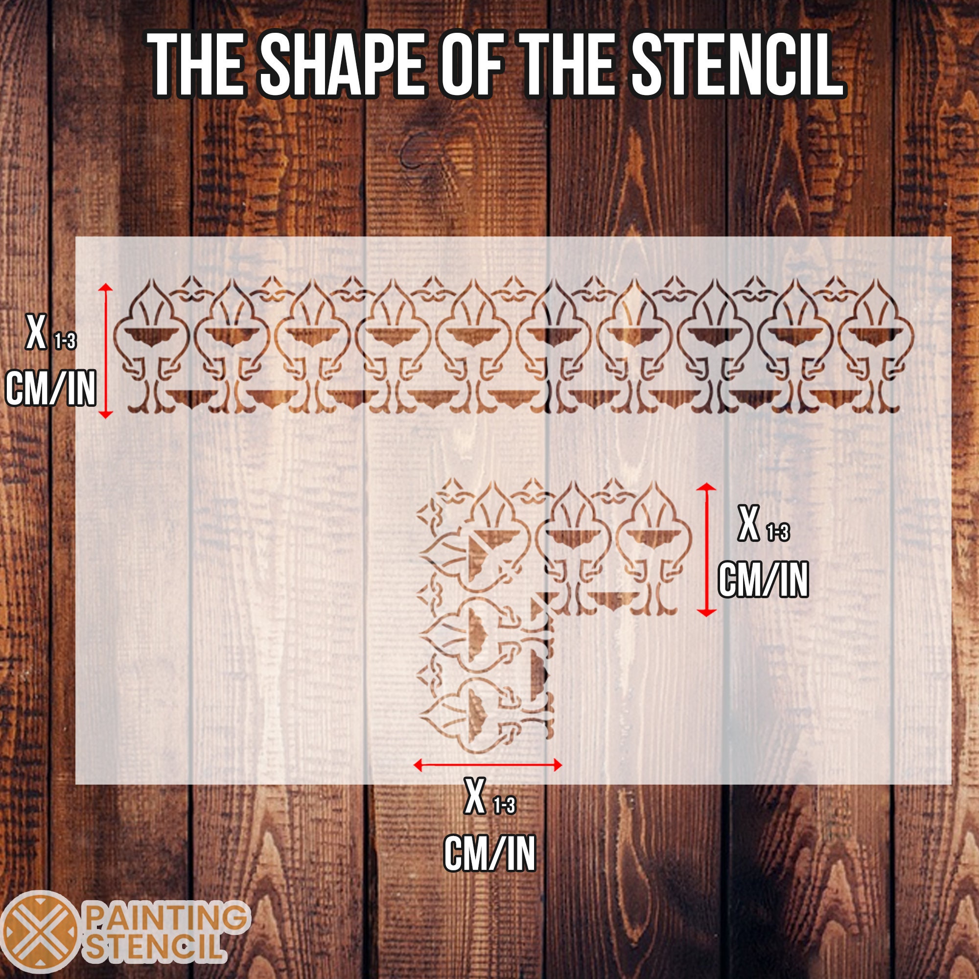 Greek Border Stencil ,large Border Stencil With Corners , Edge Stencil ...