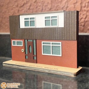 Wooden Miniature Storefront, Custom Model House Painting, Custom Model ...