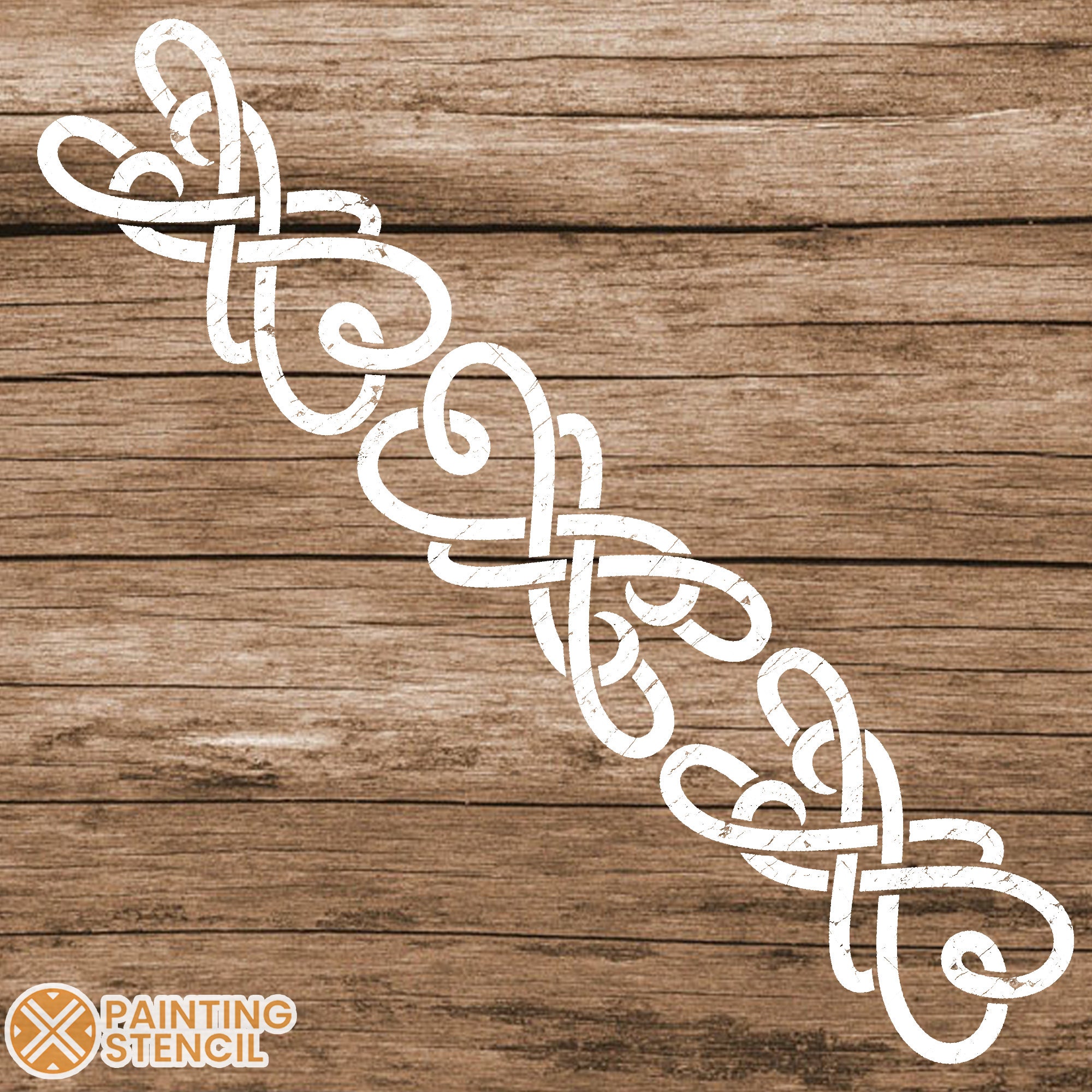 Celtic Knot Border Stencil for Walls & Furniture,celtic Border Stencil ,celtic Stencil ,celtic ...