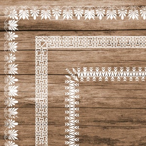 Greek Border Stencil for Walls & Furniture, Border Stencil Set With ...