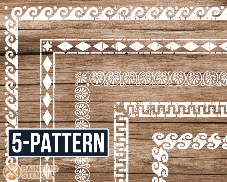 Corner and Border Stencils, Border Stencils for Wood , Victorian Border ...