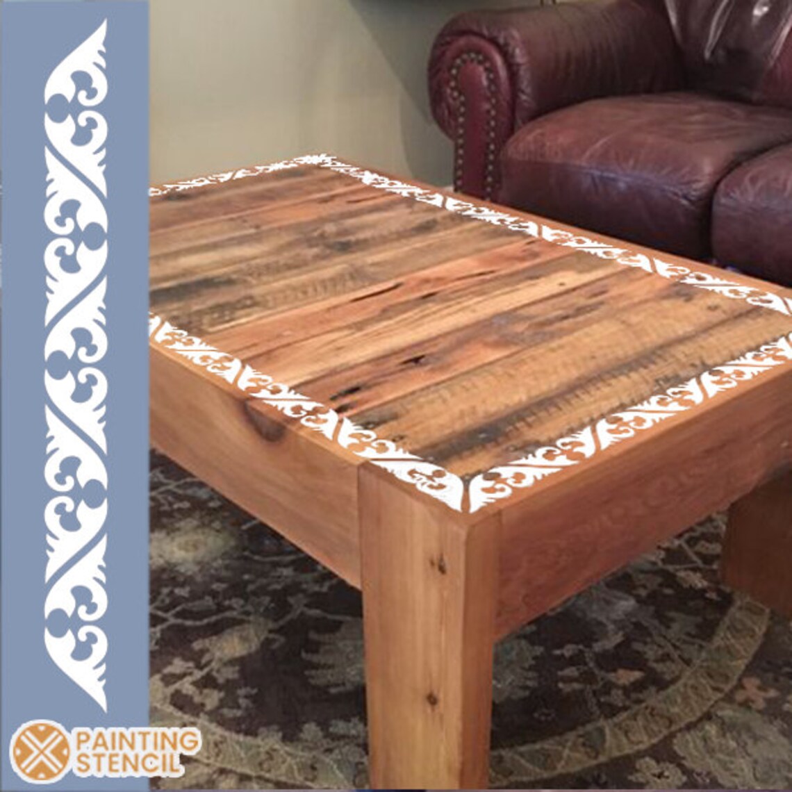 Flower Border Stencils Border Stencils for Wood Floral - Etsy