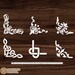 Victorian Corner Stencil for Furniture, Victorian Border Stencil, Set ...