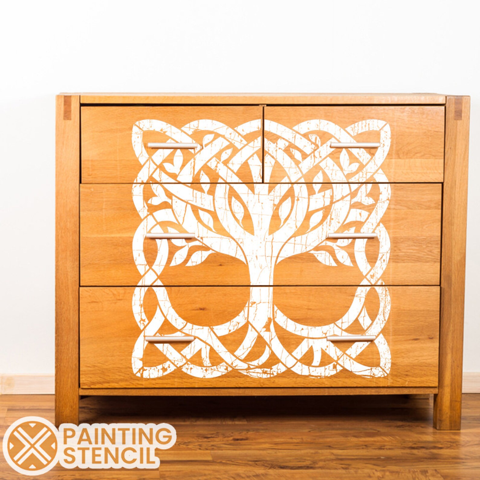 Large Wall Tree Heart Stencil, Celtic Tree Stencil, Tree of Life ...