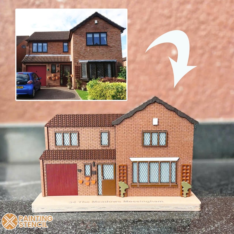 Replica House Model Wooden - Etsy