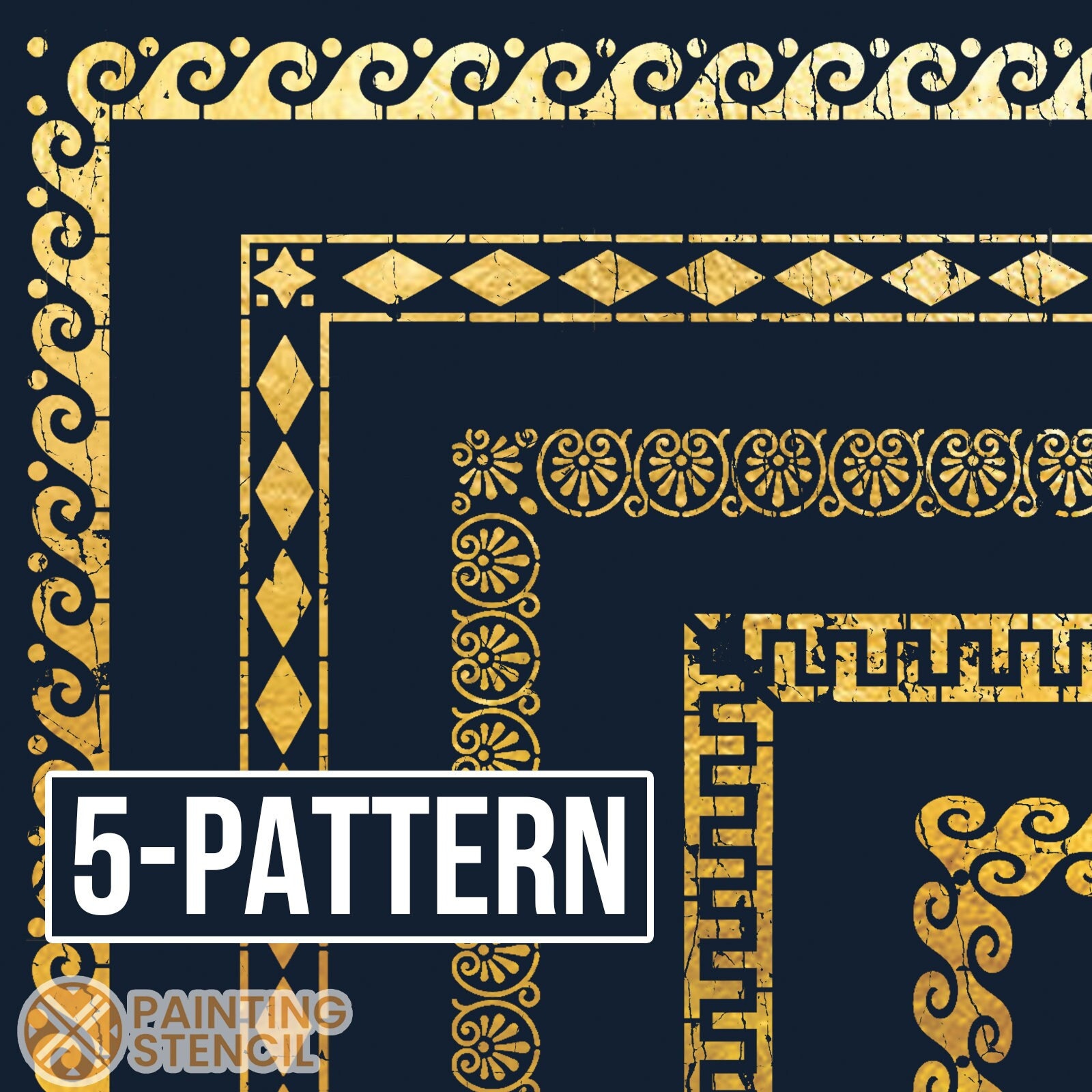 Corner and Border Stencils, Border Stencils for Wood , Victorian Border ...