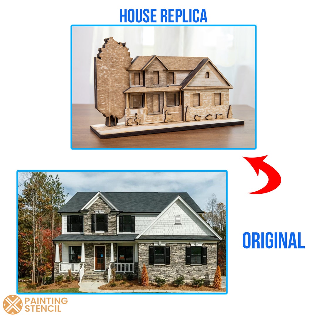 Custom Home Replica From Your Image, Replica Model of Your House ...