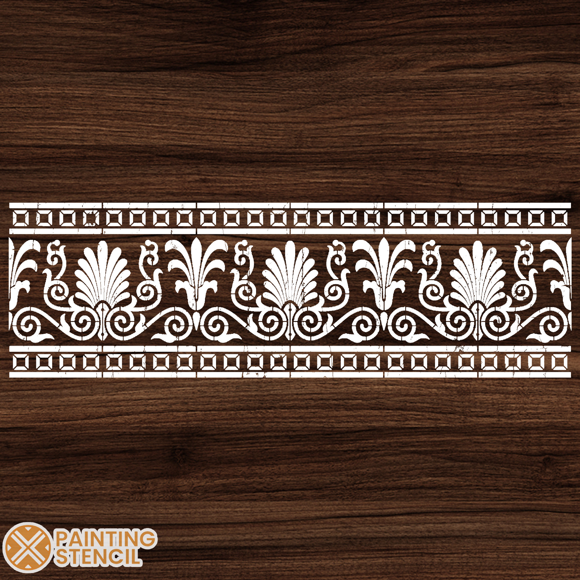 Greek Border Stencil, Greek Stencil, Border Line Stencil, Reusable ...