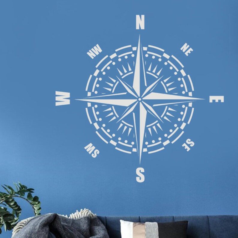 Compass Rose Stencil Compass Stencil Reusable Compass - Etsy