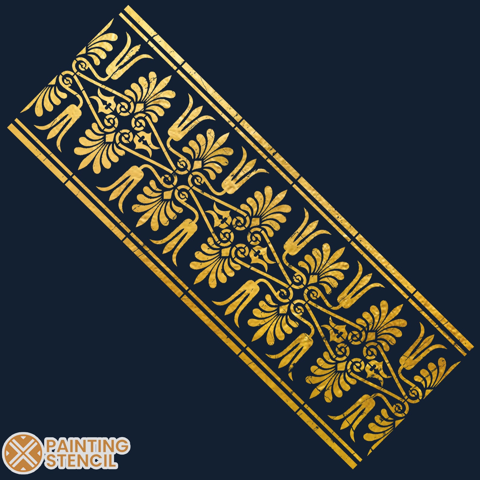 Roman Empire Border Stencil, Greek Stencil, Borderline Stencil, Classic ...