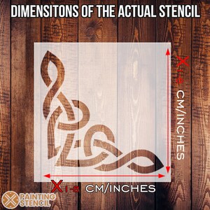 Victorian Corner Stencil for Furniture, Victorian Border Stencil, Set ...