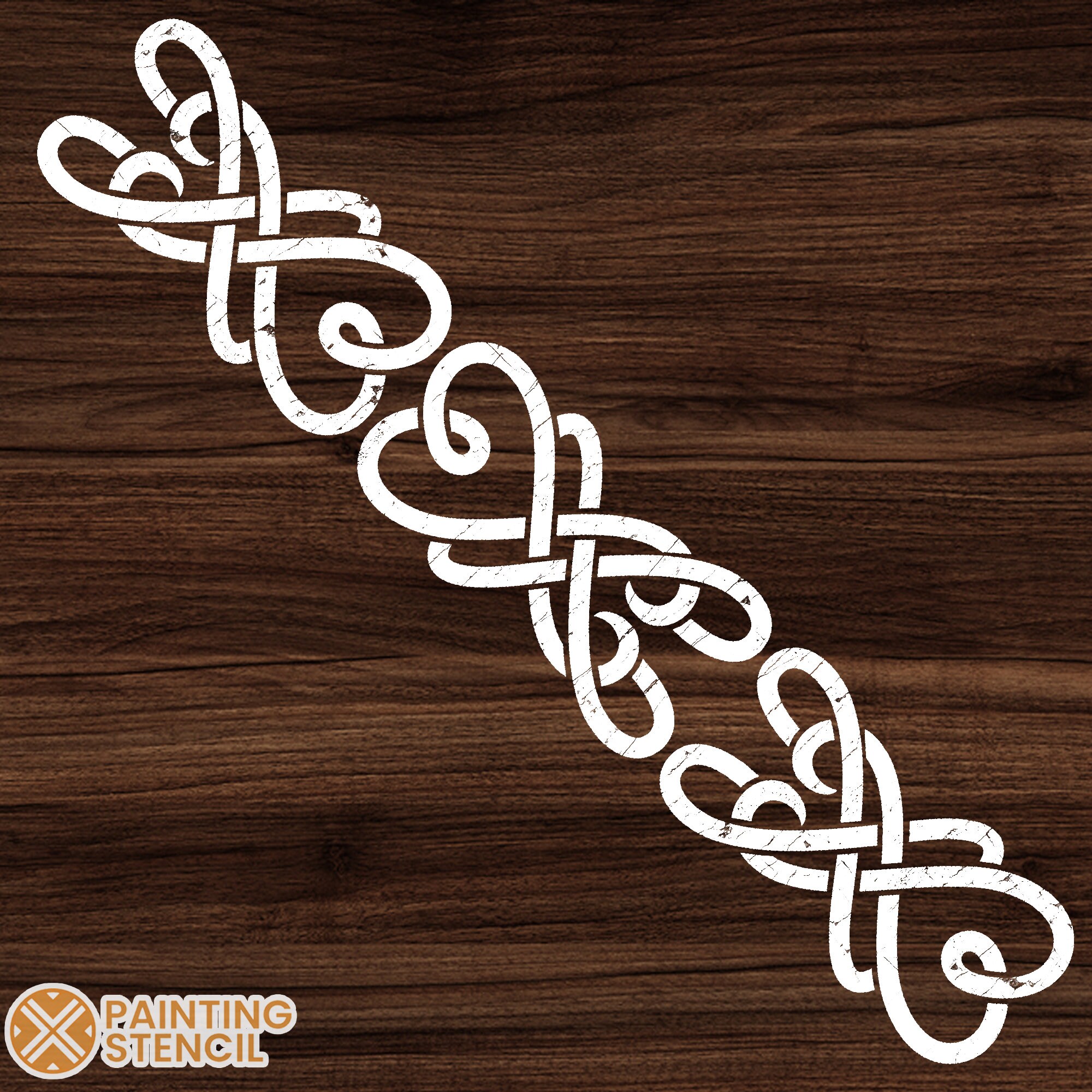 Celtic Knot Border Stencil for Walls & Furniture,celtic Border Stencil ...