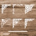 Set of 6 Corner Frame Stencils, Set of 6 Stencil Templates, Victorian ...