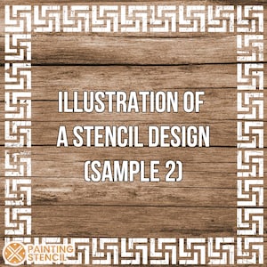 Personalized Border Stencils for Wood, Custom Large Size Border ...