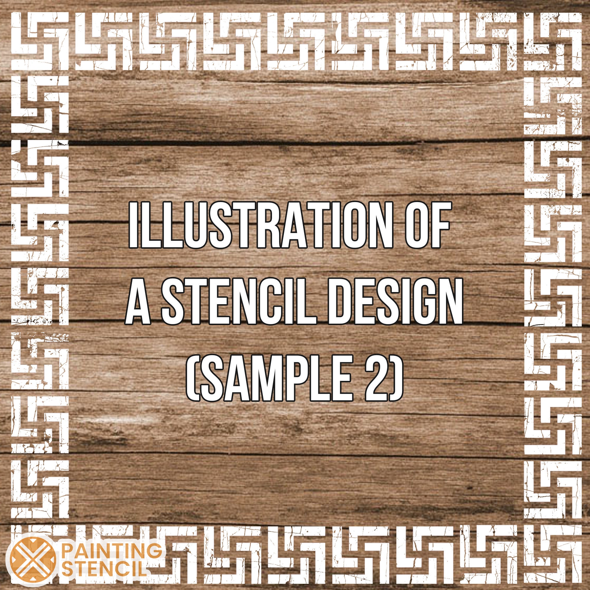 Custom Large Size Border Stencils, Personalized Border Stencils for ...