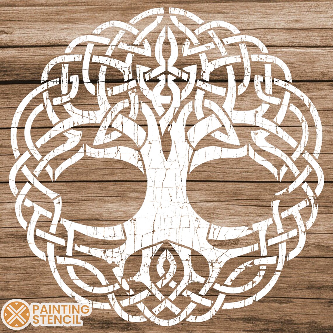 Celtic Tree Stencil, Tree of Life Stencil, Stencil Tree, Large Tree of ...