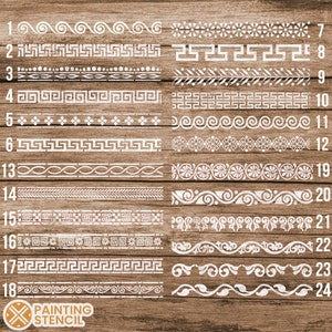 Custom Large Size Border Stencils Personalized Border - Etsy