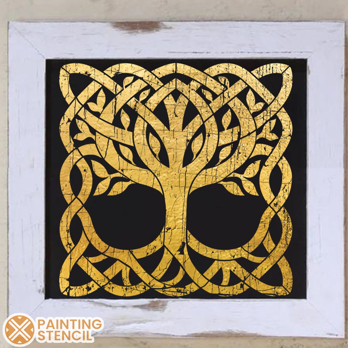 Large Wall Tree Heart Stencil, Celtic Tree Stencil, Tree of Life ...