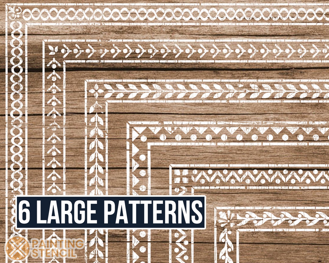 Victorian Border Stencil, Corner and Border Stencils, Victorian Border ...