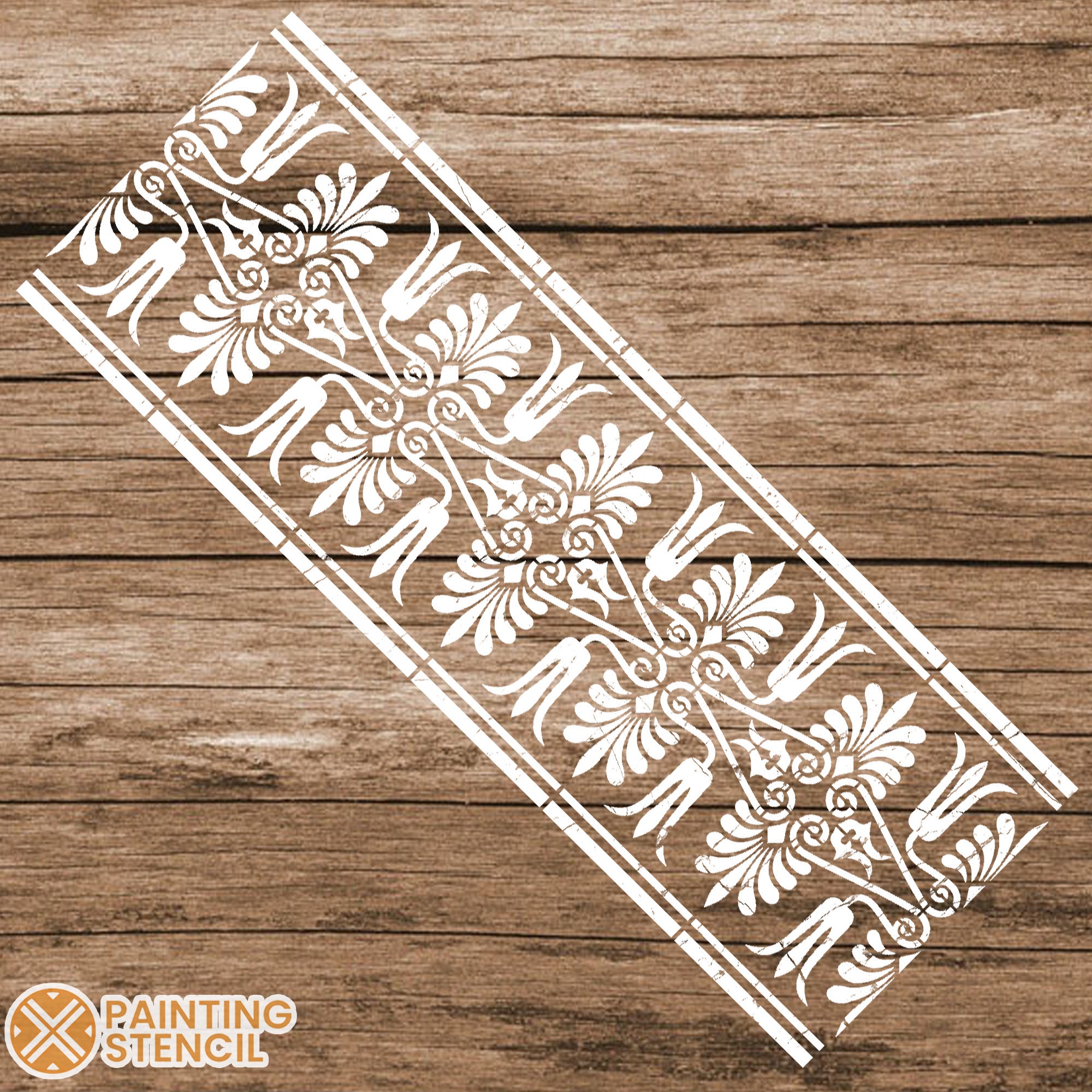 Roman Empire Border Stencil, Greek Stencil, Borderline Stencil, Classic ...