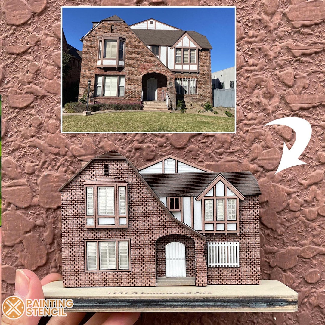 Custom Wooden House Sculpture, Customize Model Building, Custom Model ...