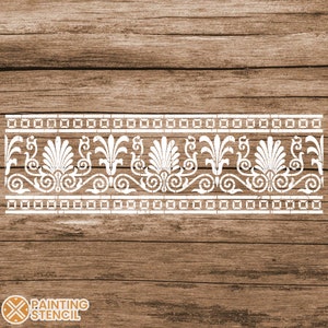 Greek Border Stencil, Greek Stencil, Border Line Stencil, Reusable ...