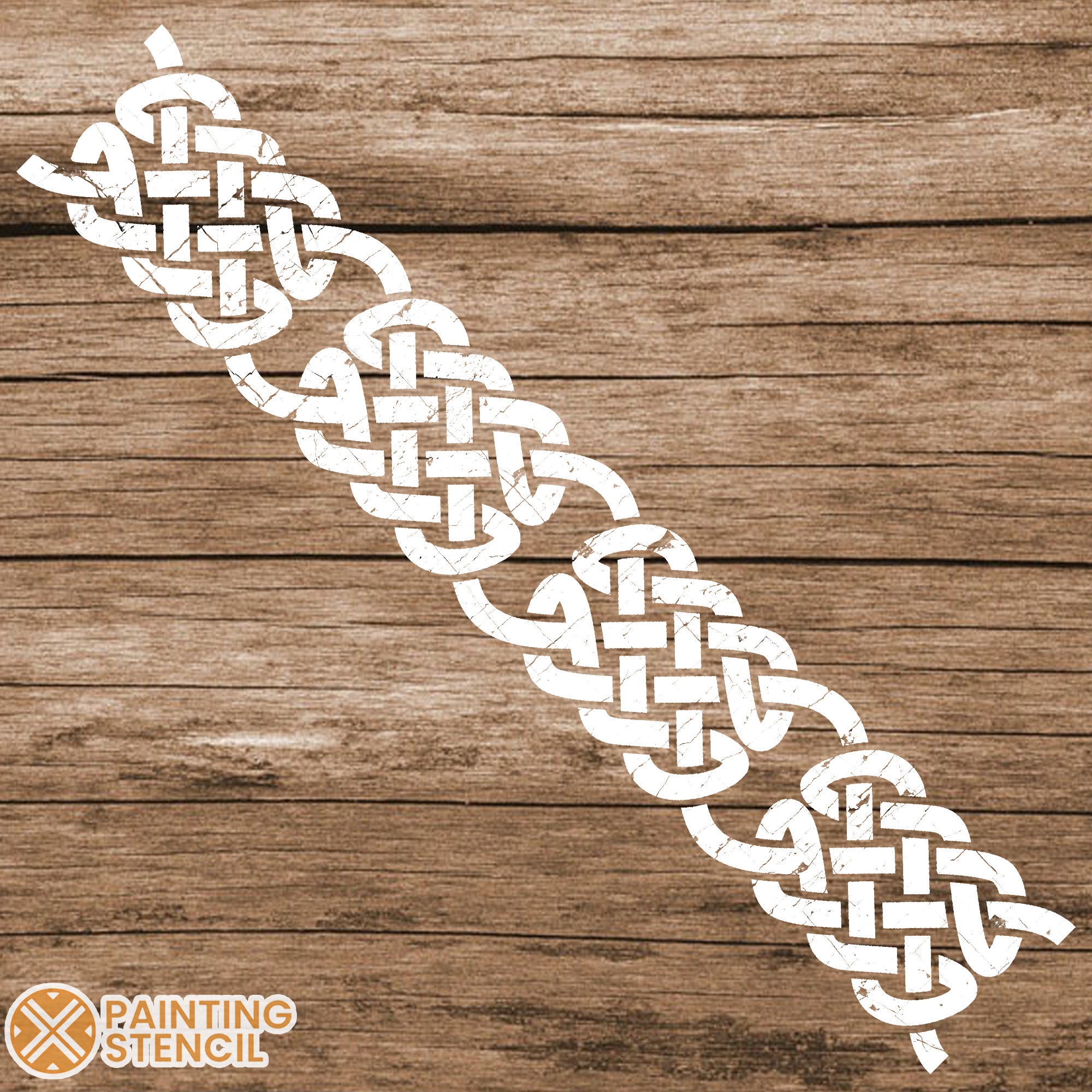 Celtic Border Stencil ,celtic Knot Border Stencil for Walls & Furniture, Celtic Stencil ,celtic ...