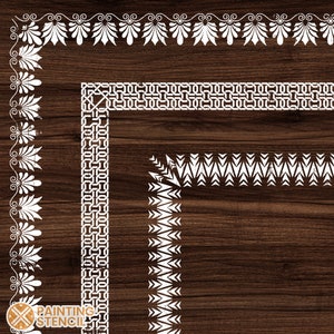 Greek Border Stencil for Walls & Furniture, Border Stencil Set With ...