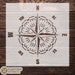 Compass Rose Stencil, Compass Stencil Reusable Compass Painting Stencil ...