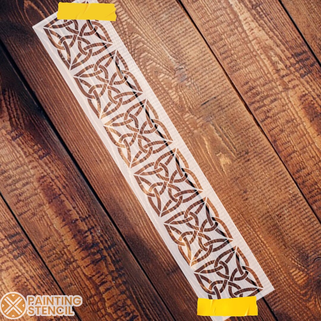 Large Wall Stencil for Paint, Border Stencil, Wall Stencil, Geometric ...