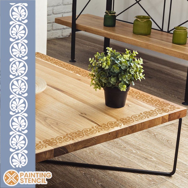 Large Flower Border Stencils Large Wood Border Stencils - Etsy