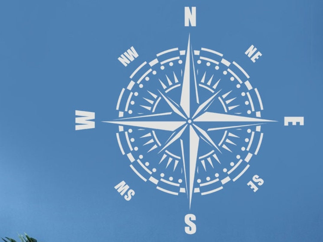 Compass Rose Stencil, Compass Stencil Reusable Compass Painting Stencil ...