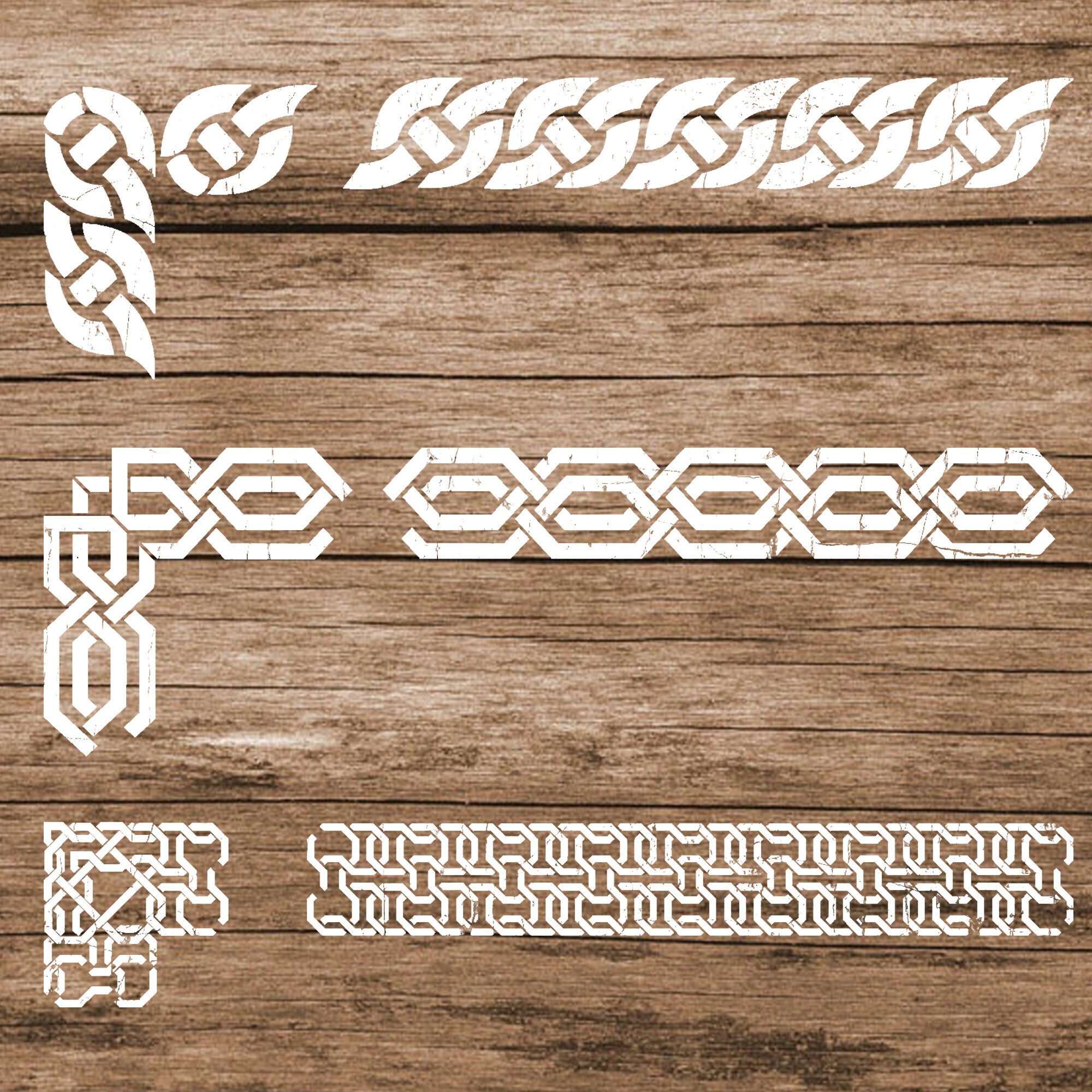 Celtic Border Stencil, Celtic Border Stencil for Walls & Furniture, Celtic Stencil ,border ...