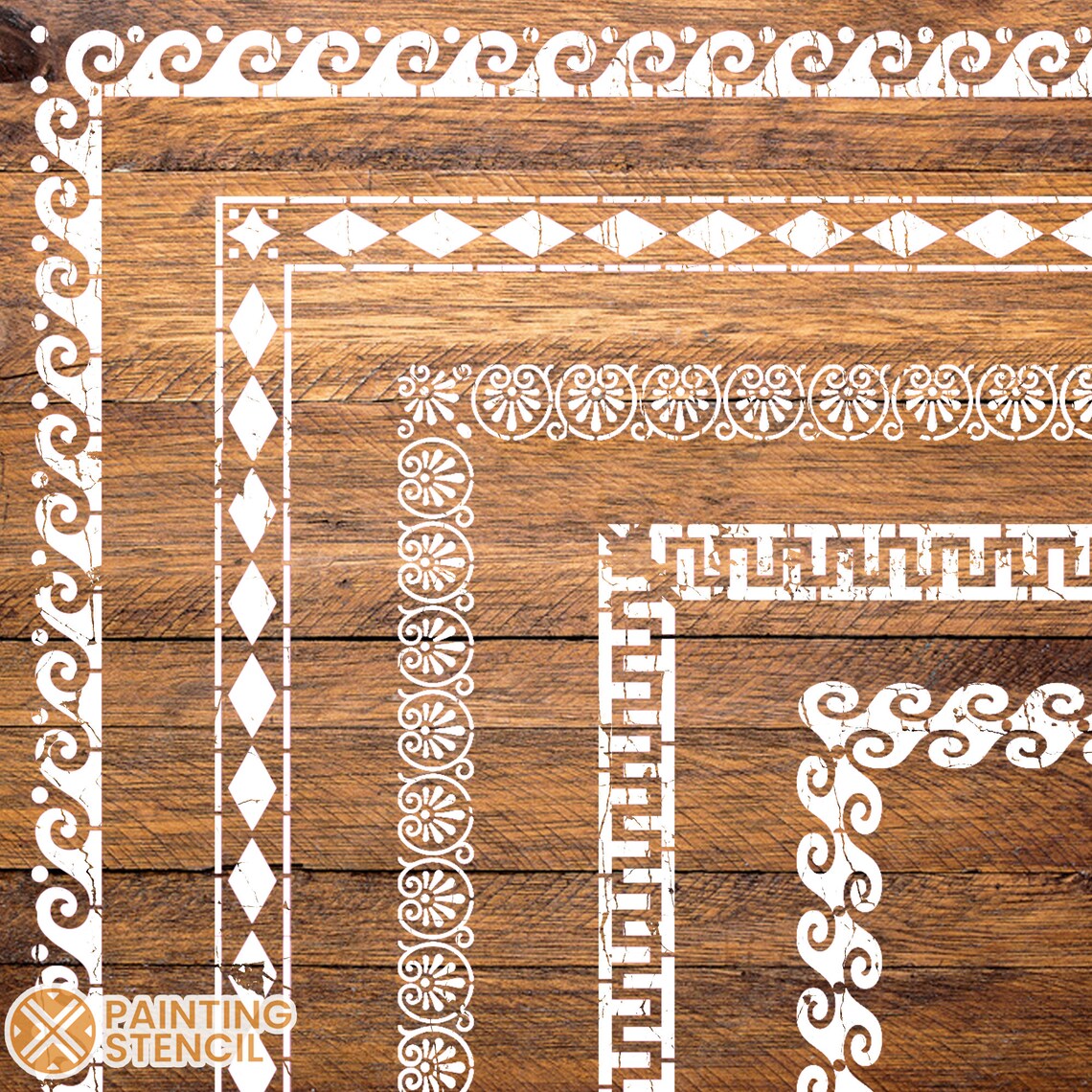 Victorian Border Stencil, Corner and Border Stencils, Border Stencils ...