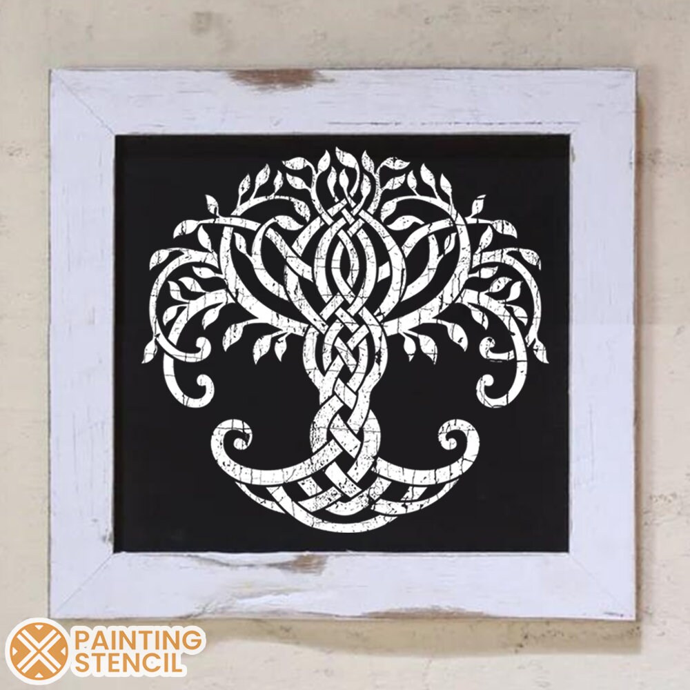 Stencil Tree, Tree of Life Stencil, Celtic Tree Stencil, Large Tree of ...