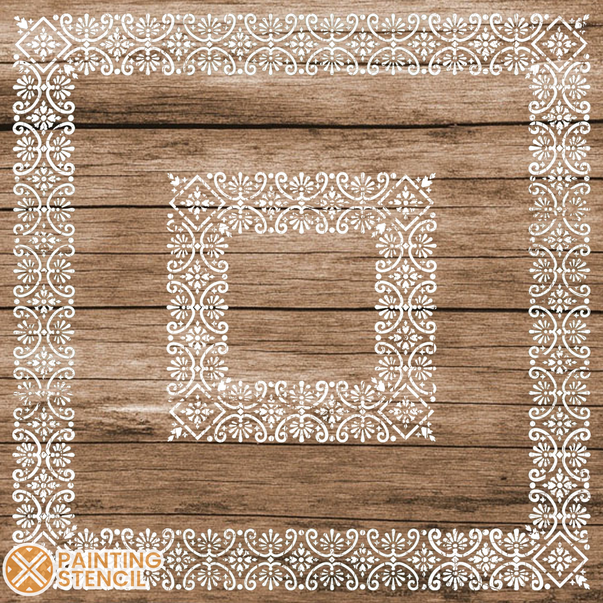 Victorian Border Stencil , Large Victorian Corner Stencil , Victorian ...