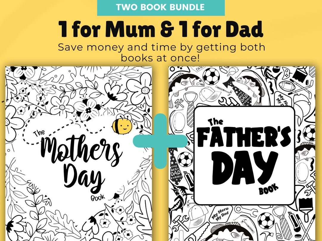 Printable Mothers and Father's Day Memory Books - A4 Digital PDF ...