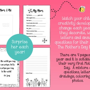 Printable Mothers Day Memory Book 44-page A4 Digital PDF - Etsy