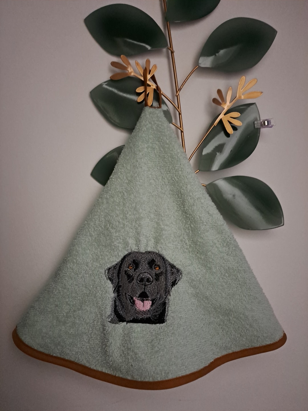 Labrador Cotton Hand Towel Diameter 60 Cm - Etsy