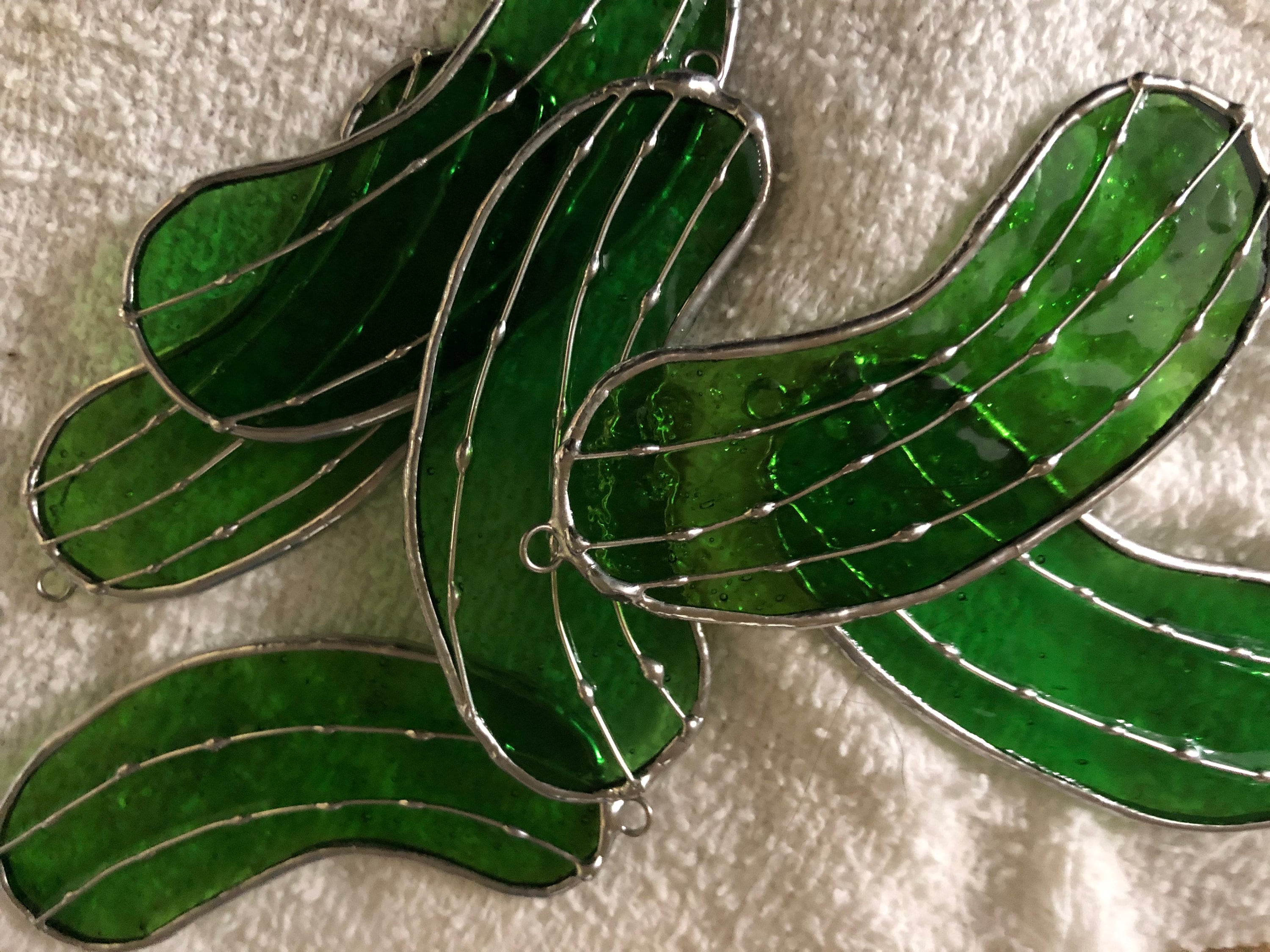 Stained Glass Pickle Ornament - Etsy