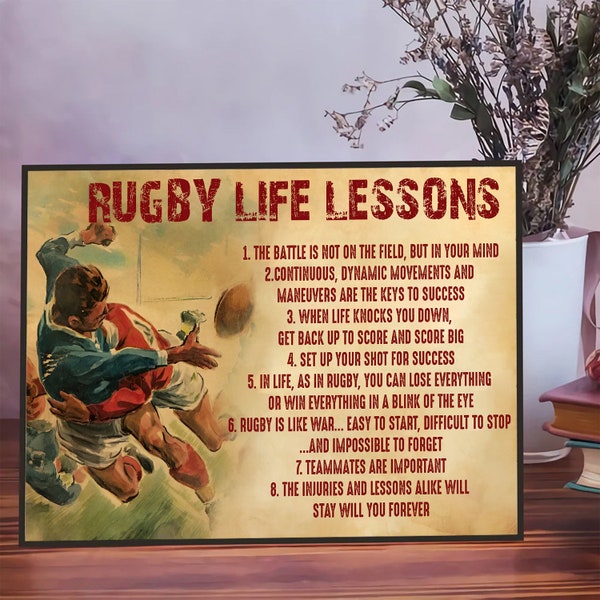 Rugby Art - Etsy