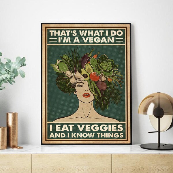 Vegan Poster - Etsy