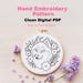Husky Dog Hand Embroidery Pattern PDF, Siberian Husky Embroidery Design ...