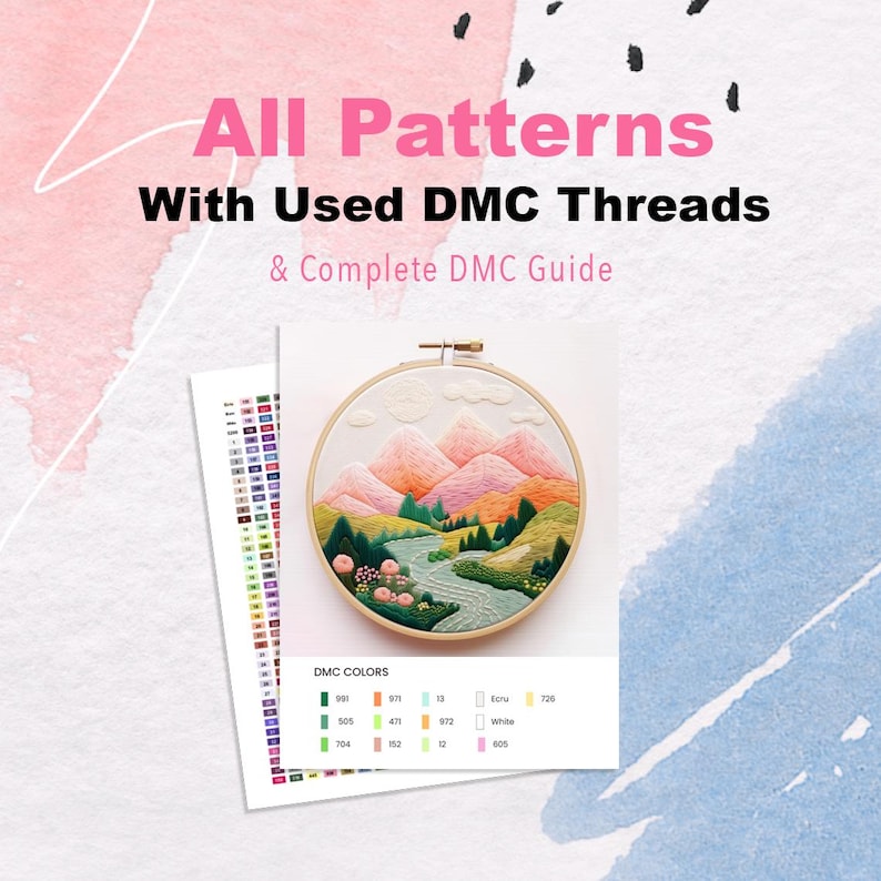 Hand Embroidery Pattern PDF, Colorful Pop Art Cat Embroidery Design ...