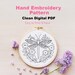 Dragonfly Hand Embroidery Pattern PDF, Colorful Insect Embroidery ...