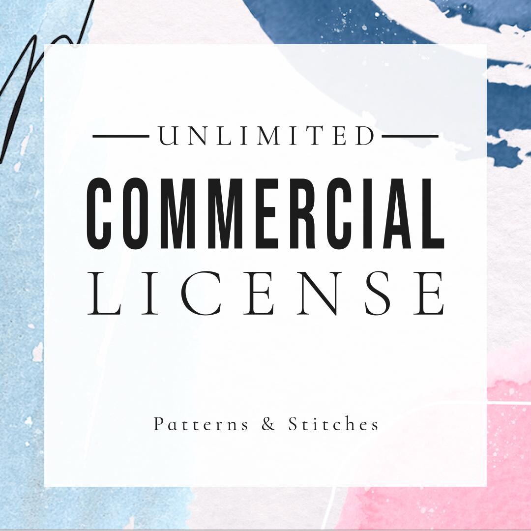Unlimited Commercial License – Patterns & Stitches (no Credit Required ...