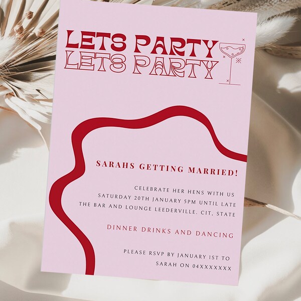 Hens Party Invitation - Etsy