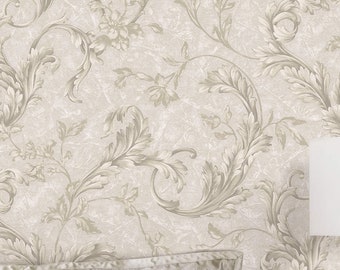 Luxury Damask Embossed Wallpaper 3D Textured Striped - Etsy