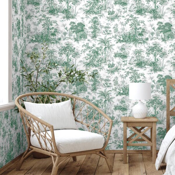Toile Landscape Wallpaper - Etsy
